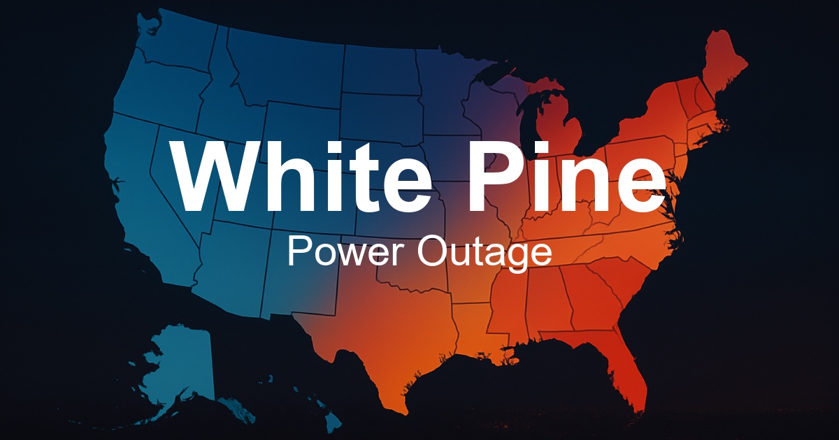 White Pine Power Outages - Live Outage Map & Current Status