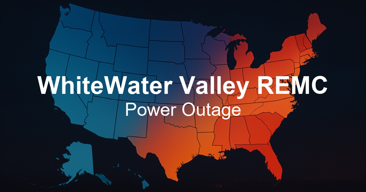 WhiteWater Valley REMC Power Outages - Live Outage Map & Current Status