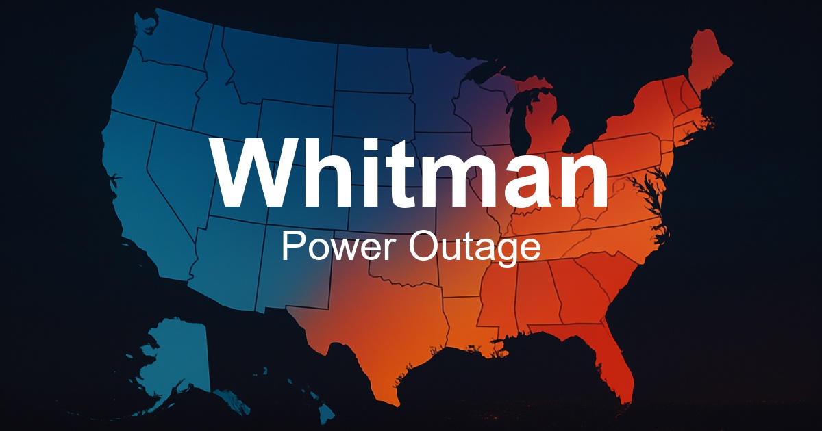 Whitman Power Outages - Live Outage Map & Current Status