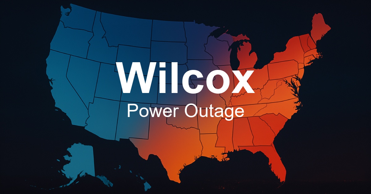 Wilcox Power Outages - Live Outage Map & Current Status