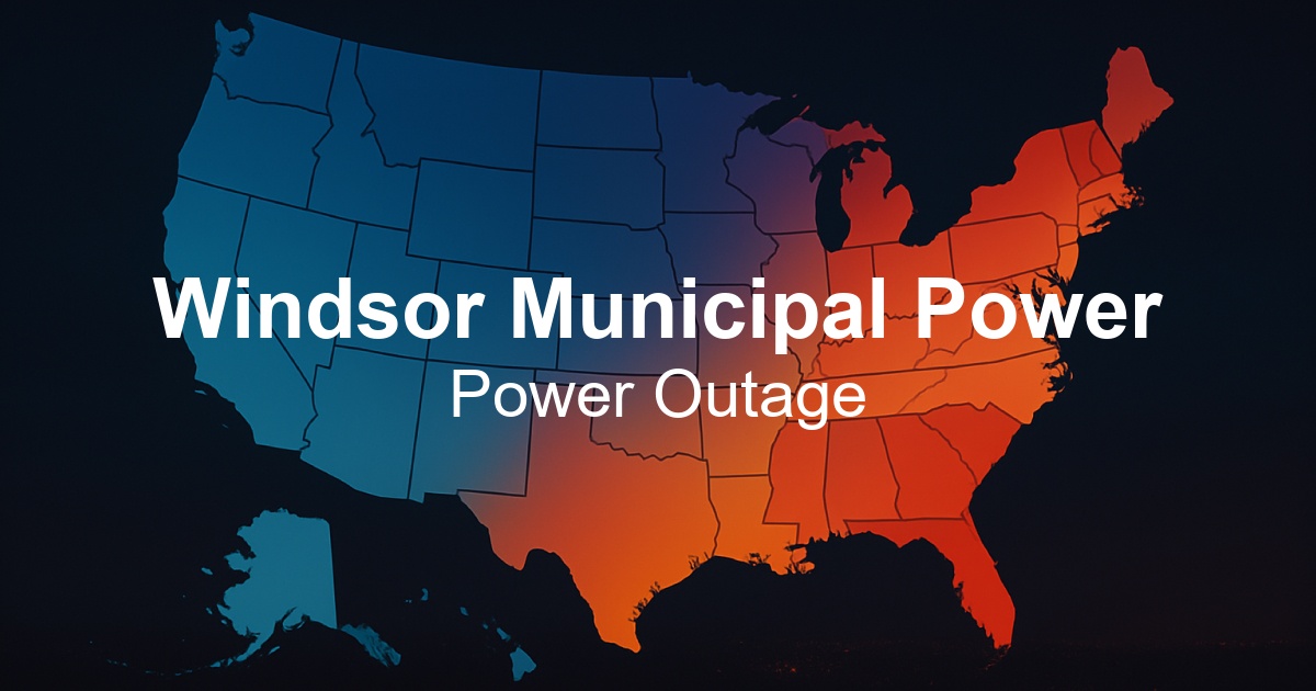 Windsor Municipal Power Power Outages - Live Outage Map & Current Status