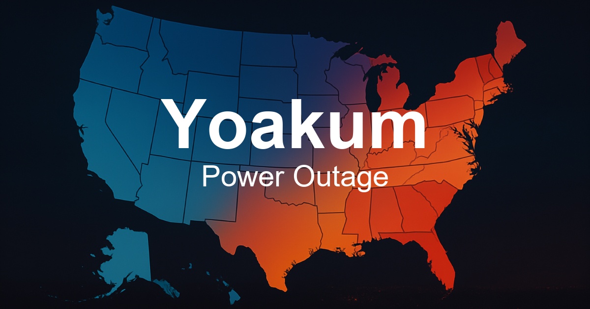 Yoakum Power Outages - Live Outage Map & Current Status