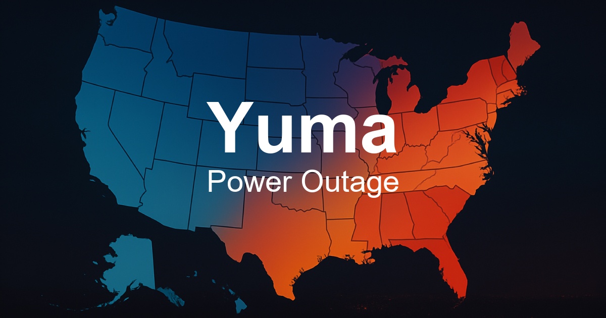 Yuma Power Outages - Live Outage Map & Current Status